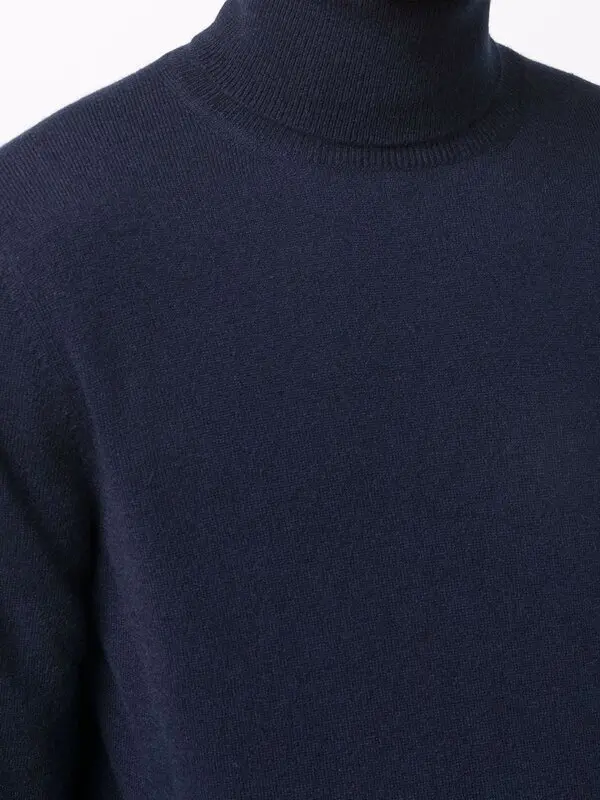 Malo Roll-neck Jumper - Blue