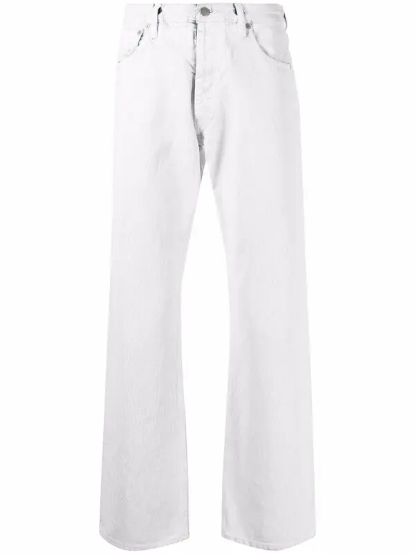 MAISON MARGIELA Mid-rise Straight Jeans - White