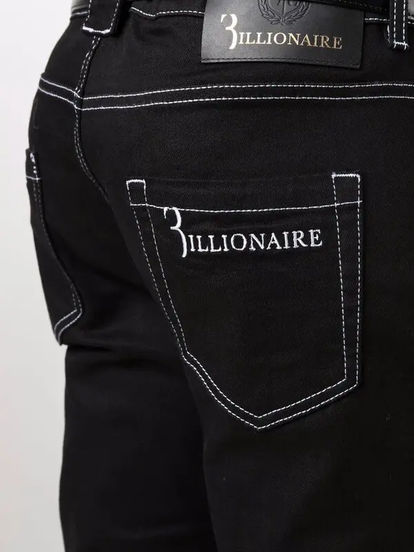 BILLIONAIRE Straight-leg Jeans - Black
