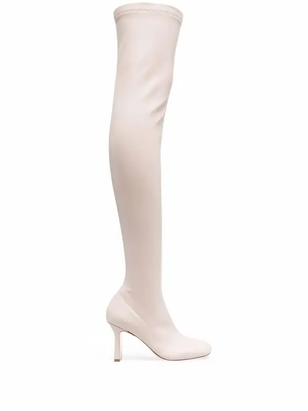 Stella McCartney Ivy Over-the-knee Heeled Boots - Neutrals