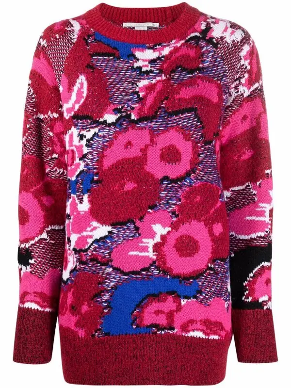 Stella McCartney Patterned Intarsia-knit Jumper