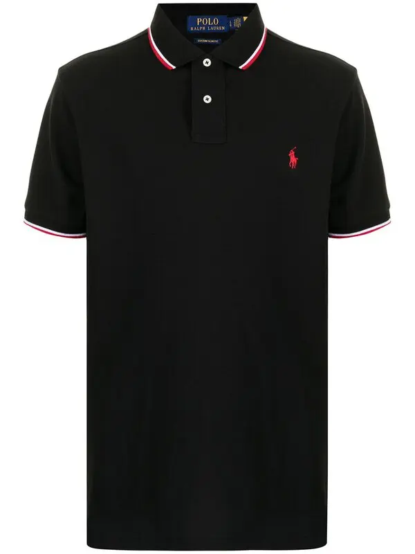 Polo Ralph Lauren Logo-embroidered Polo Shirt - Black