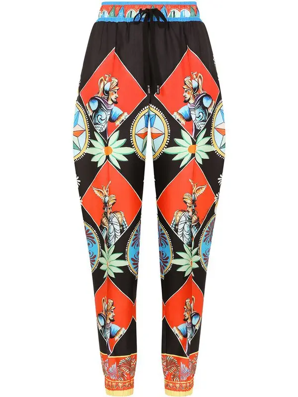 Dolce & Gabbana Carretto-print Track Pants
