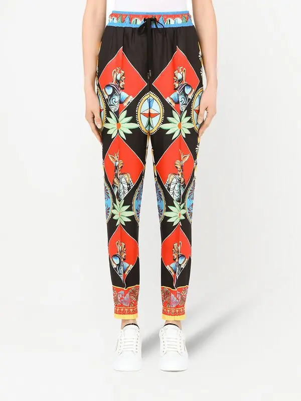Dolce & Gabbana Carretto-print Track Pants