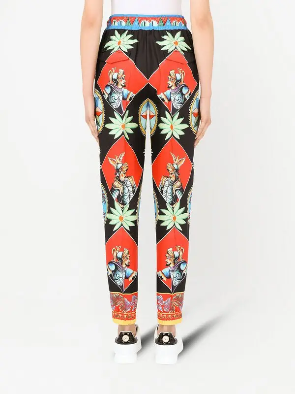 Dolce & Gabbana Carretto-print Track Pants