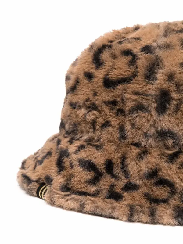 Adidas Leopard-print Faux-fur Bucket Hat