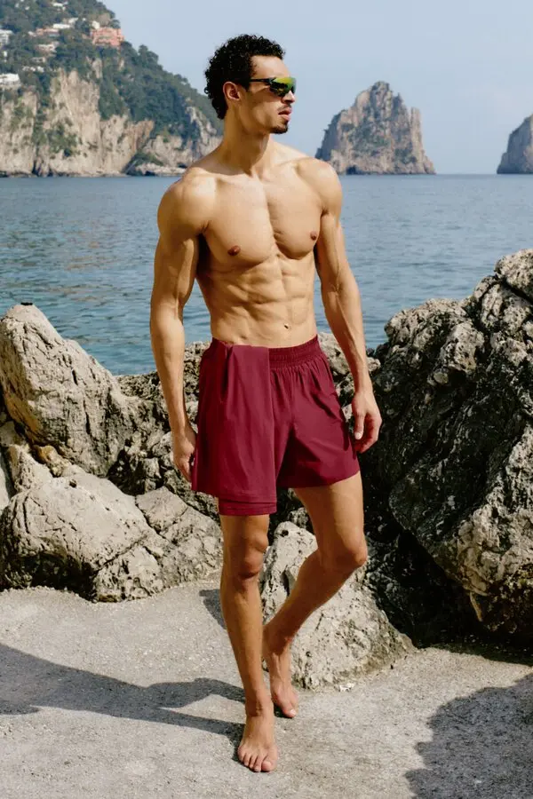 Alo Yoga 5" Adapt Running Short - Garnet