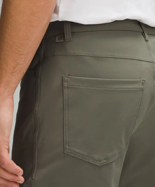Lululemon Abc Classic-fit Five Pocket Pant 34l - Army Green