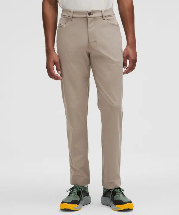 Lululemon Abc Classic-fit 5 Pocket Pant 34l - Warm Ash Grey