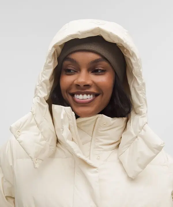 Lululemon Wunder Puff Long Jacket 600-down-fill - Light Ivory