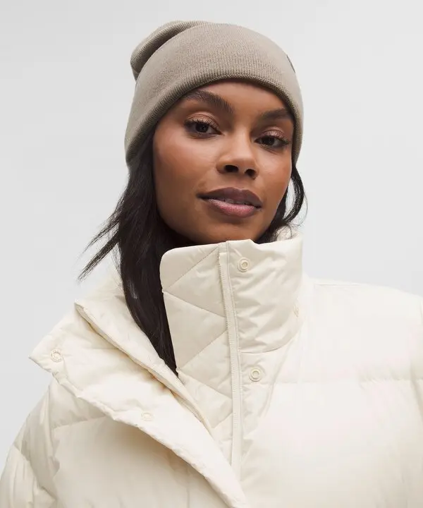 Lululemon Wunder Puff Long Jacket 600-down-fill - Light Ivory