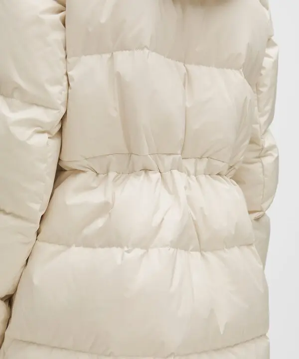 Lululemon Wunder Puff Long Jacket 600-down-fill - Light Ivory