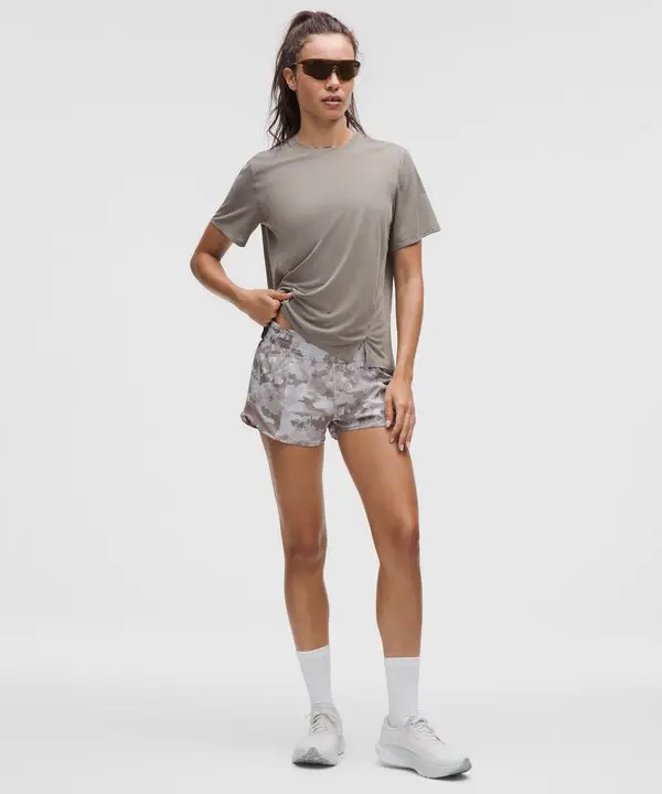 Lululemon Hotty Hot High-rise Lined Short 2.5 - Thawed Camo Warm Ash Grey Multi/zen