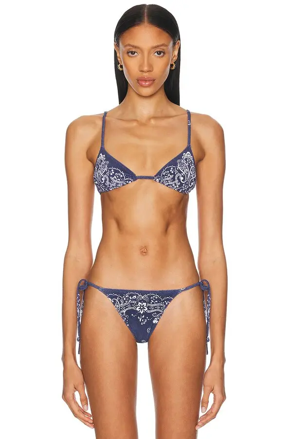TROPIC OF C Equator Bikini Top - Bandana Admiral