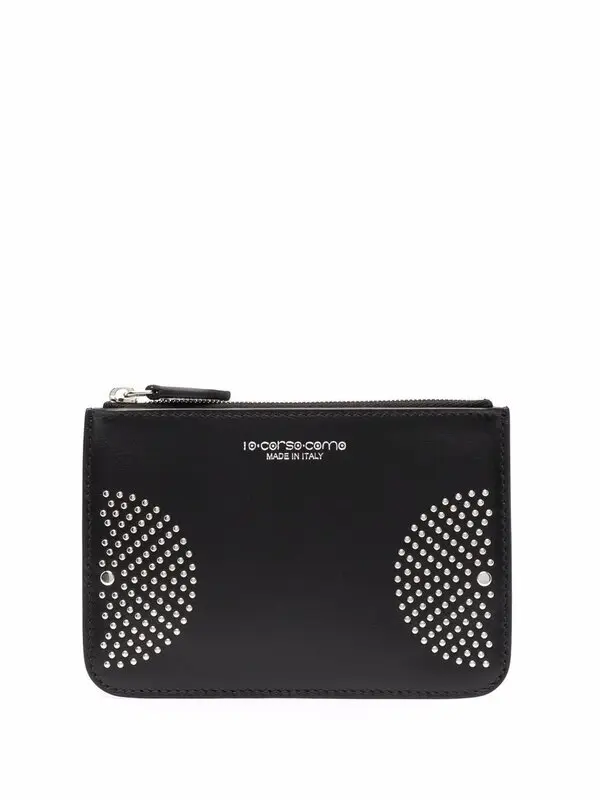 10 CORSO COMO Stud-embellished Wallet - Black