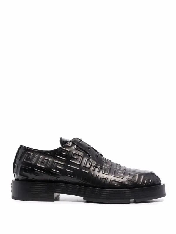 Givenchy 4g-motif Leather Derby Shoes