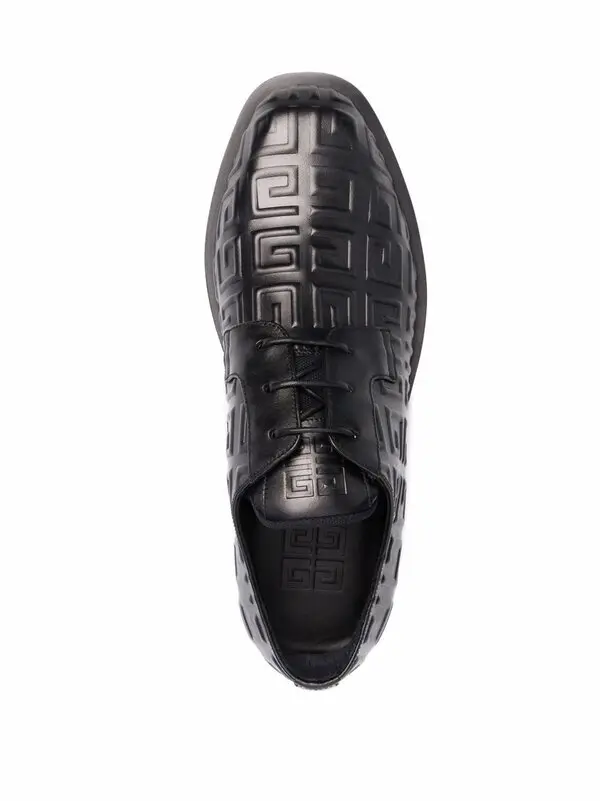 Givenchy 4g-motif Leather Derby Shoes