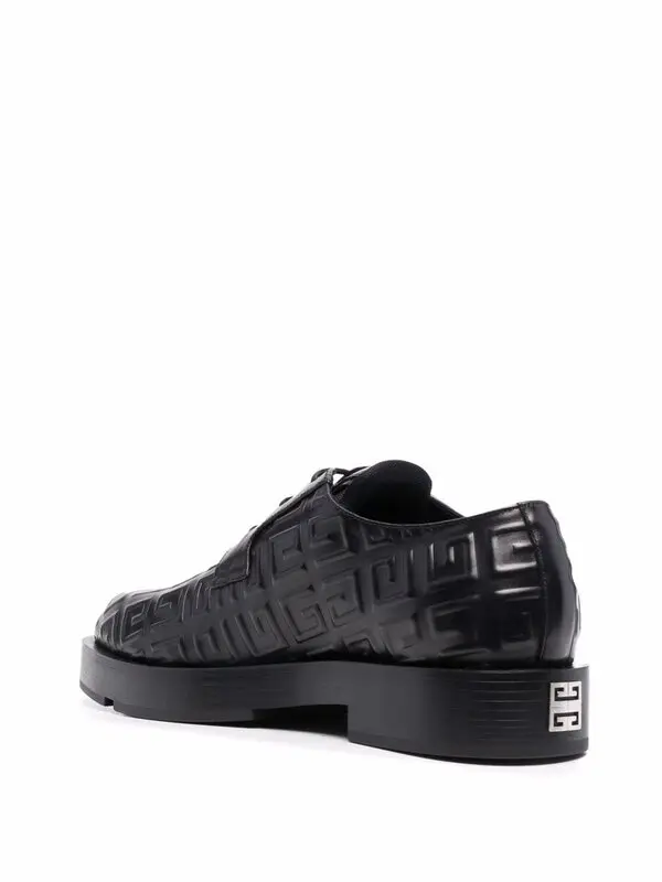 Givenchy 4g-motif Leather Derby Shoes