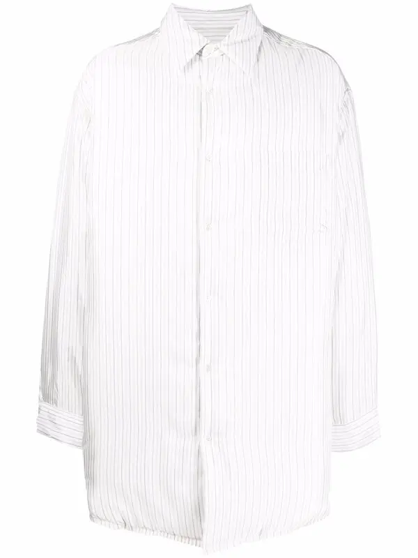 MAISON MARGIELA Oversized Striped Shirt Jacket