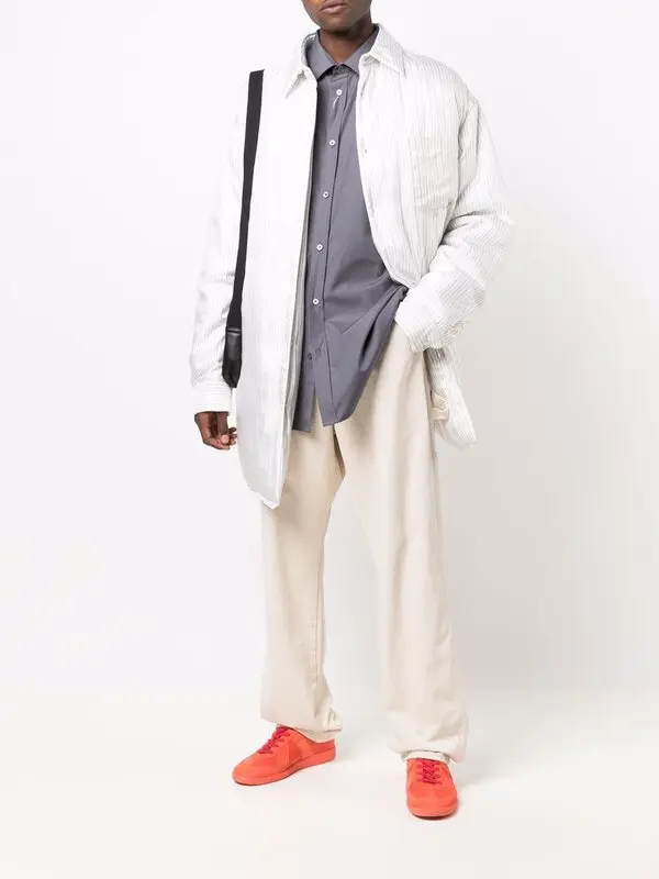MAISON MARGIELA Oversized Striped Shirt Jacket