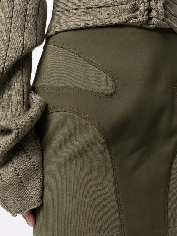 DION LEE Contour Stitch Mini Skirt