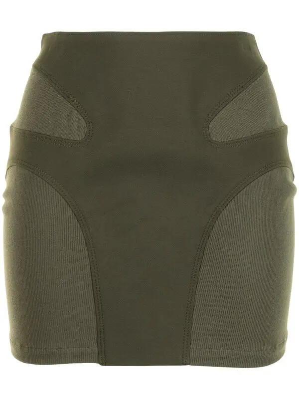 DION LEE Contour Stitch Mini Skirt