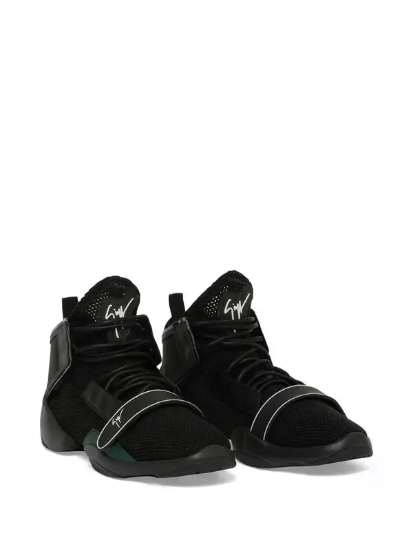 GIUSEPPE ZANOTTI Split Sole Logo Strap Sneakers