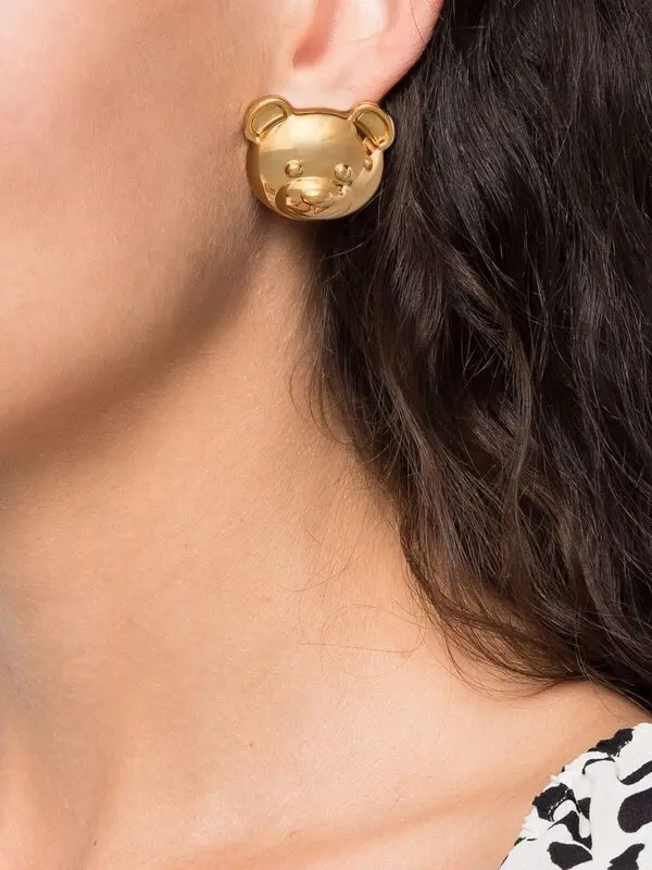 Moschino Teddy Bear Clip-on Earrings