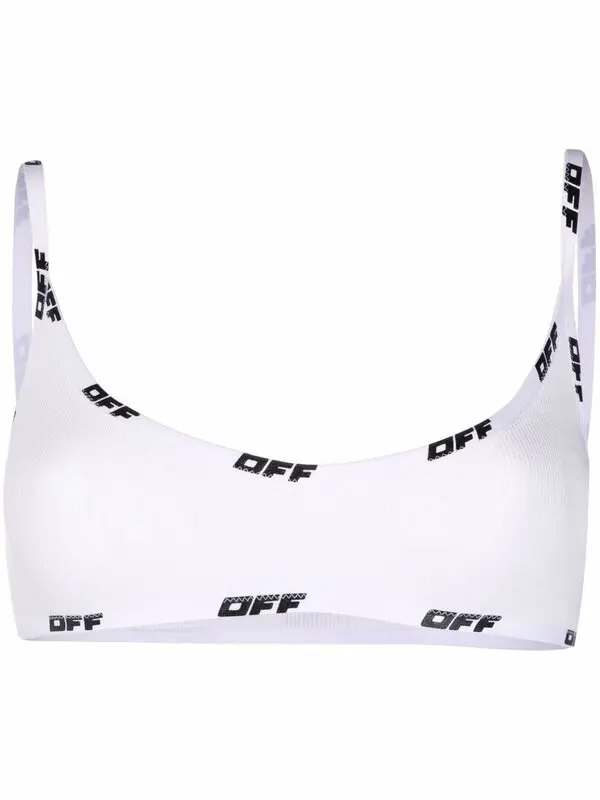 Off-White Logo-tape Detail Bralette