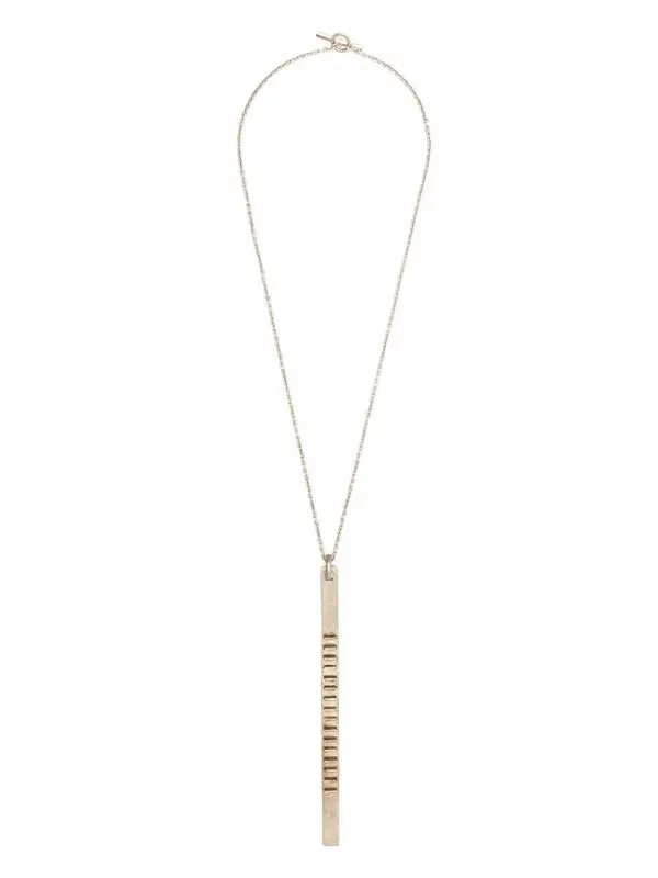 PARTS OF FOUR Giant Plate Sterling Necklace - Silver