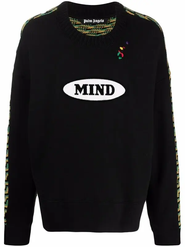 Palm Angels X Missoni Patch-detail Crew-neck Jumper