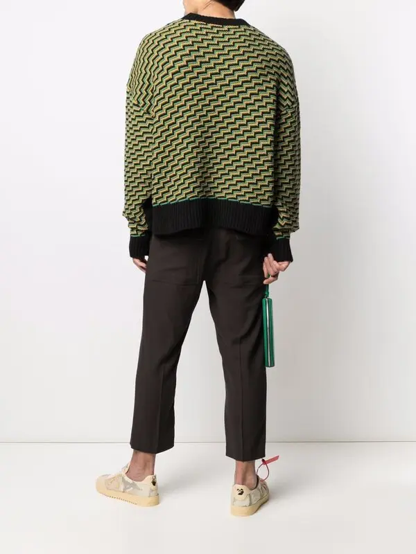 Palm Angels X Missoni Patch-detail Crew-neck Jumper
