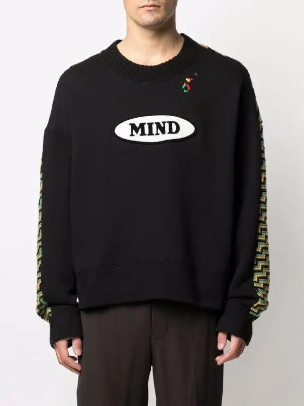 Palm Angels X Missoni Patch-detail Crew-neck Jumper