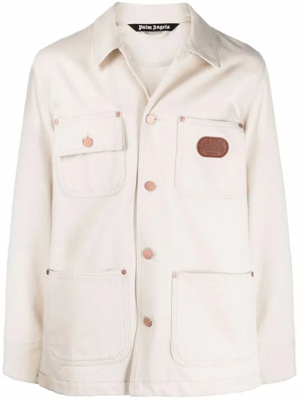 Palm Angels X Missoni Melting Logo Denim Chore Jacket