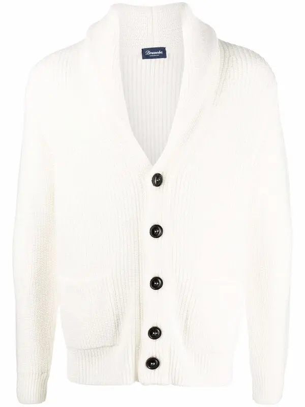 DRUMOHR Merino Cardigan - White