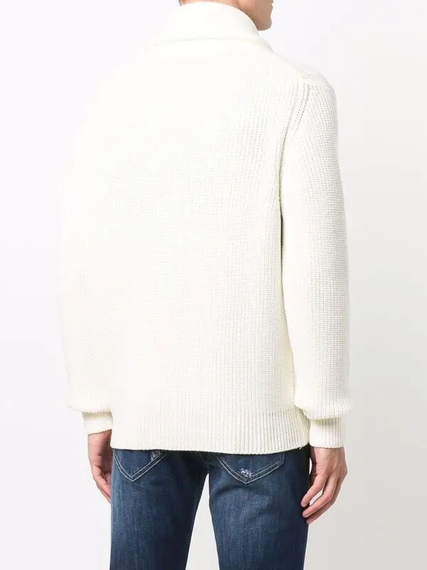 DRUMOHR Merino Cardigan - White
