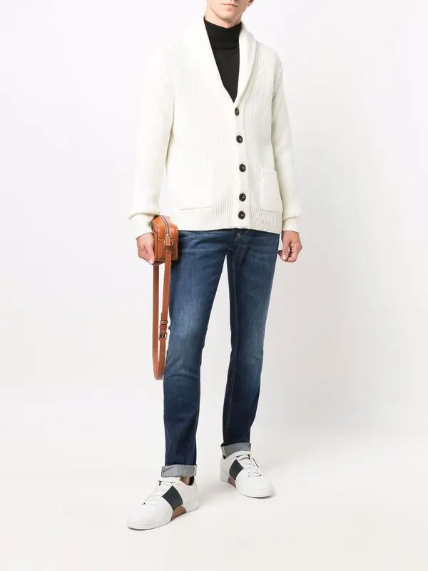 DRUMOHR Merino Cardigan - White
