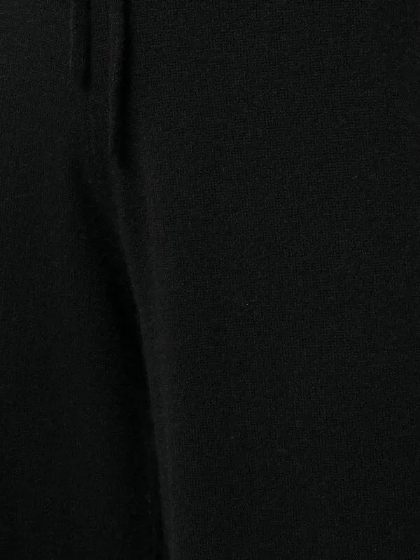 LISA YANG Wide-leg Cashmere Track Trousers - Black