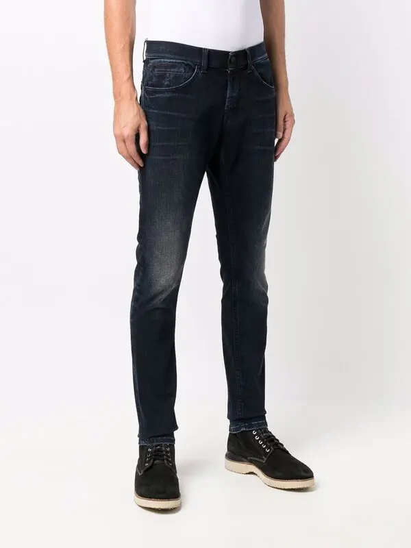 DONDUP Slim-fit Faded Jeans - Blue