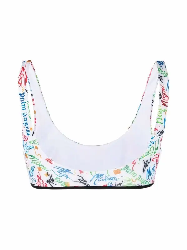 Palm Angels X Missoni Scribble Bikini Top