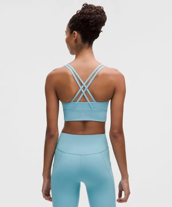 Lululemon Energy Longline Bra - Washed Blue
