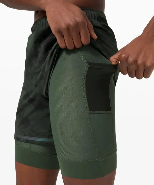 Lululemon Surge Lined Short 6" *bold Lines