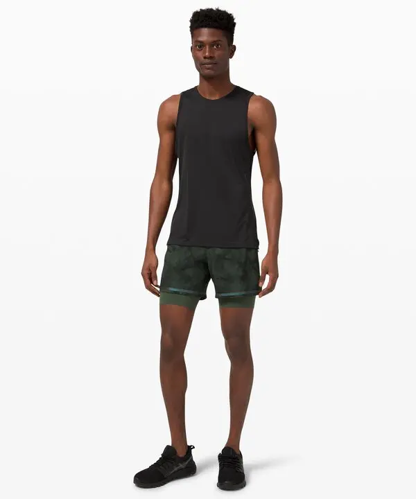Lululemon Surge Lined Short 6" *bold Lines
