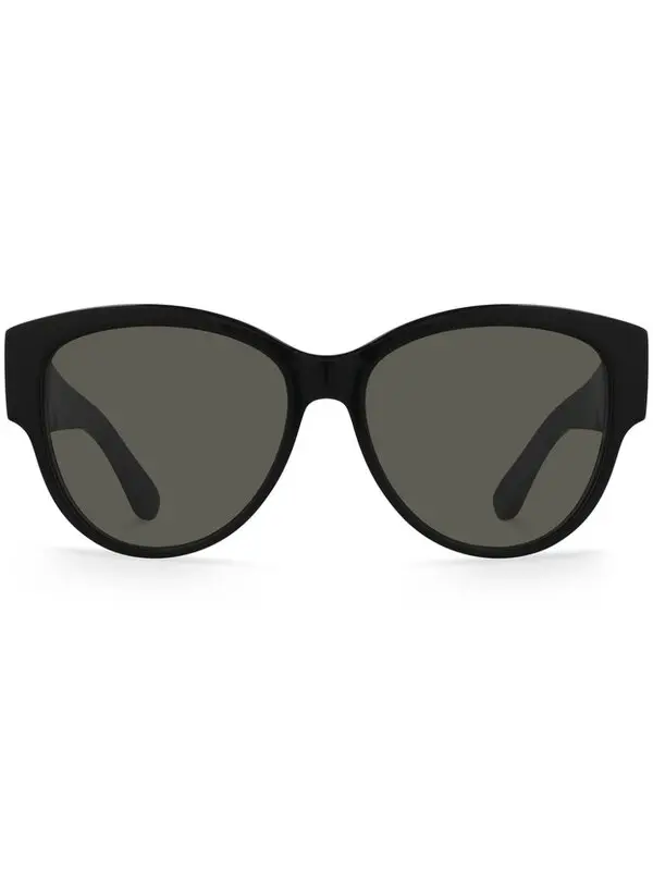 Saint Laurent Cassandre Logo Sunglasses - Black