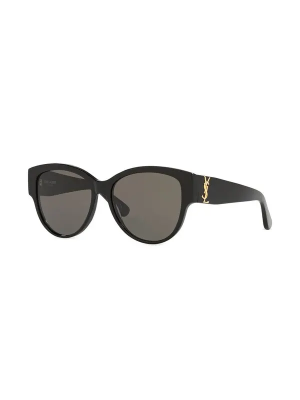 Saint Laurent Cassandre Logo Sunglasses - Grey