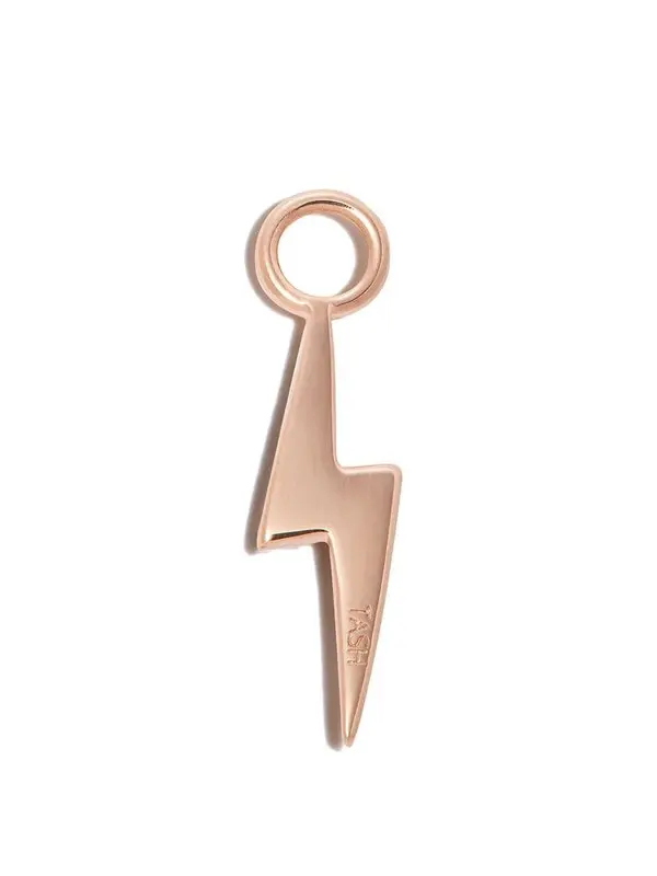 MARIA TASH 18kt Rose Diamond Lightning Bolt Charm