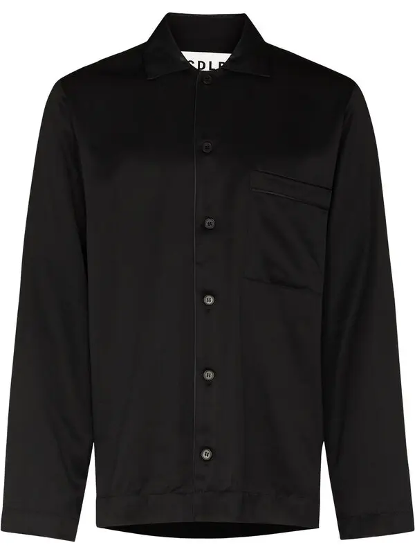 CDLP Home Suit Long-sleeve Pajama Shirt - Black