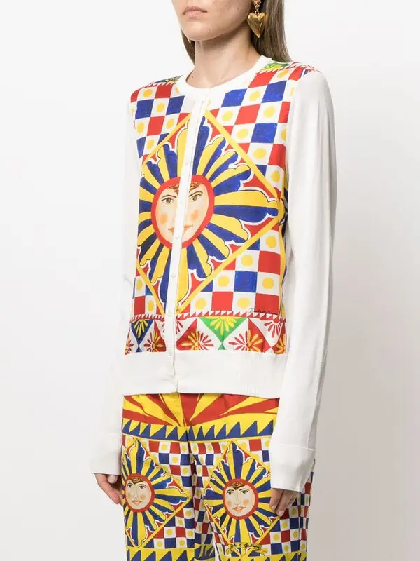 Dolce & Gabbana All-over Print Cardigan