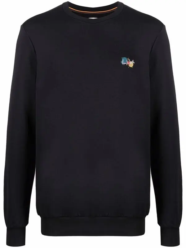 Paul Smith Splatter Print Sweatshirt - Blue