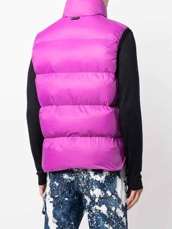 Palm Angels Logo-patch Padded Vest